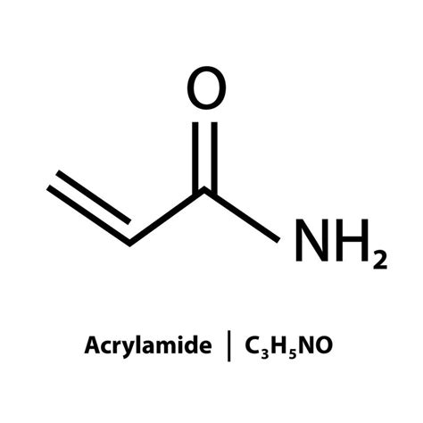 Acrylamide Formula Isolated On White Background 25660583 Vector Art At