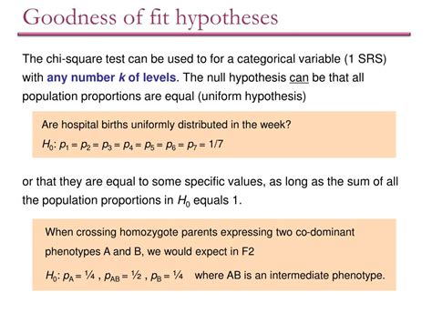 Ppt Lecture 11 The Chi Square Test For Goodness Of Fit Powerpoint