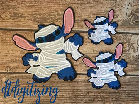Stitch Mummy Stitch Applique Halloween