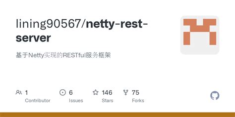 GitHub lining netty rest server 基于Netty实现的RESTful服务框架