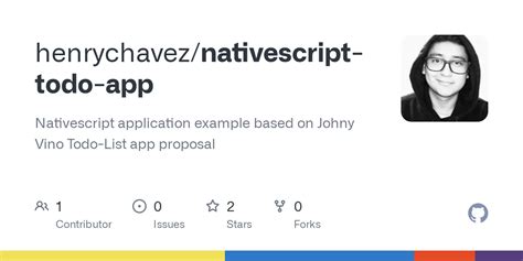 GitHub Henrychavez Nativescript Todo App Nativescript Application