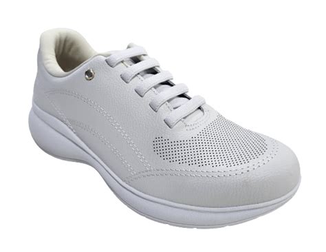 Tênis Confort Casual Branco Usaflex Anna Comfort Calçados Conforto