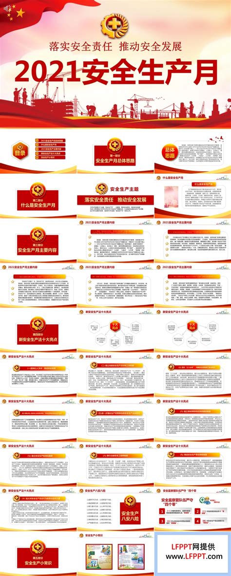 2021安全生产月ppt课件下载 Lfppt