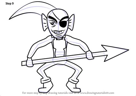 How To Draw Undyne Unarmored From Undertale Undertale Step By Step Drawingtutorials