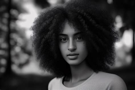 Premium Photo Extremely Beautiful Black Woman With Serious Expression