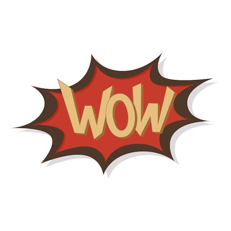 Premium Vector Wow Text Design Speech Bubble Calligraphy Wow Comic