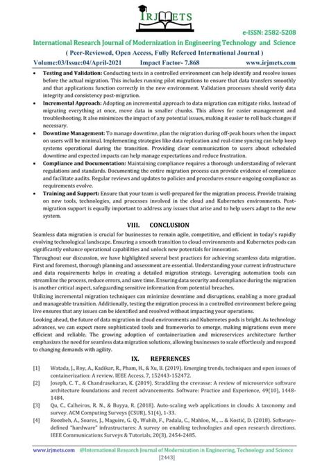 Seamless Data Migration Best Practices For Transitioning To Cloud Environments And Kubernetes