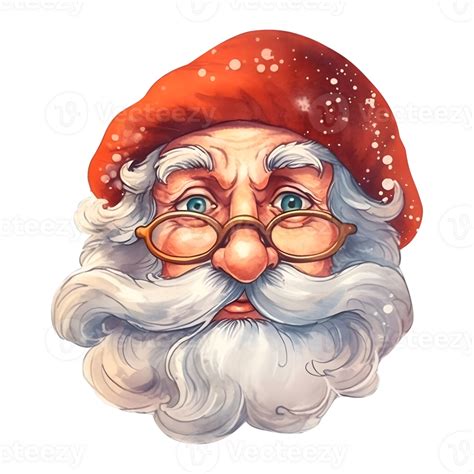 Retrato De Papa Noel Claus Cabeza Sonriente Papa Noel Noel Dibujos