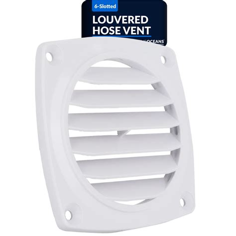 Five Oceans 6 Slotted Louvered Flush Hose Ventilators 3 Inch