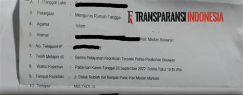Korban Pemerkosaan Kecewa Laporan Di Polres Pelabuhan Belawan Lamban Di