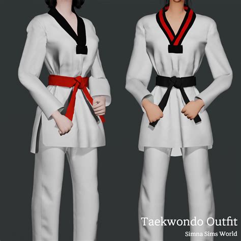 Taekwondo Outfit Af The Sims 4 Create A Sim Curseforge