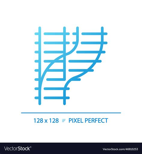 Railroad Switch Pixel Perfect Gradient Linear Icon