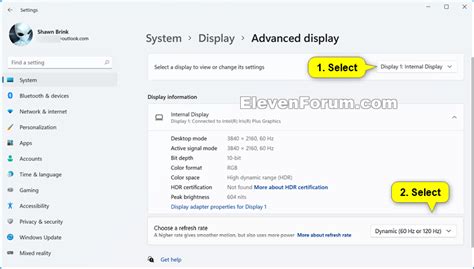 Enable Or Disable Dynamic Refresh Rate DRR In Windows 11 Windows 11