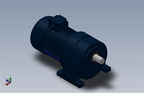 Gh卧式减速马达（减速比3 200） Gh 18 200 3 C D G3 Tl Solidworks 2018模型图纸下载 懒石网