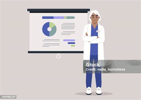 의학 연구과학 실험에 대해 보고하는 선임 의사 연구에 대한 스톡 벡터 아트 및 기타 이미지 연구 실험실 직업 Istock