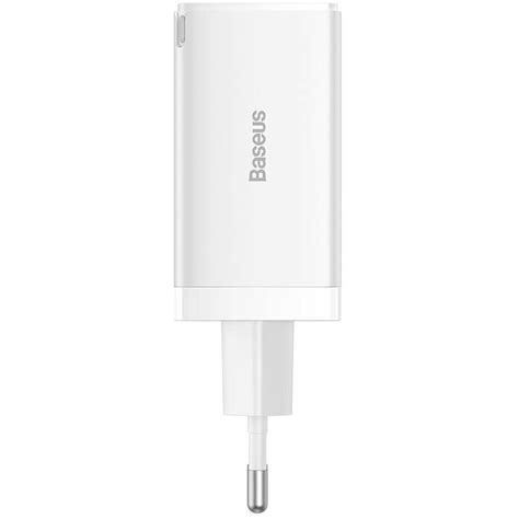 Incarcator Retea Baseus Gan5 65w 2x Usb C 1x Usb Cablu Usb C Inclus