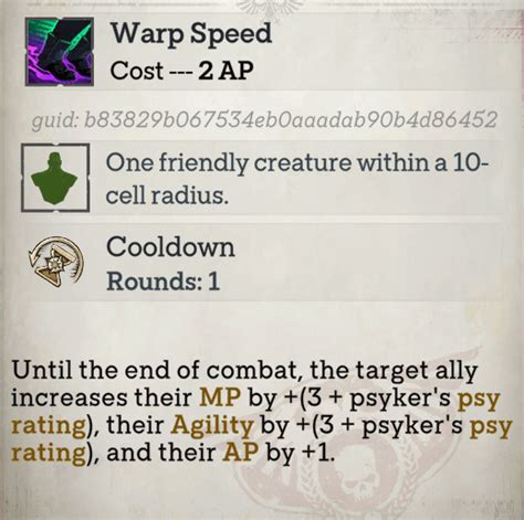 Warp Speed Biomancy Power Working As Intended R Roguetradercrpg