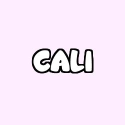 Coloración Del Nombre Cali Mega Dibujos