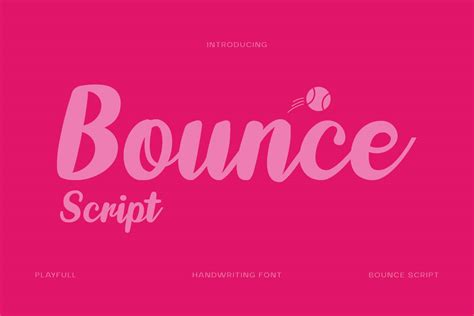 bounce script font handwriting font on behance