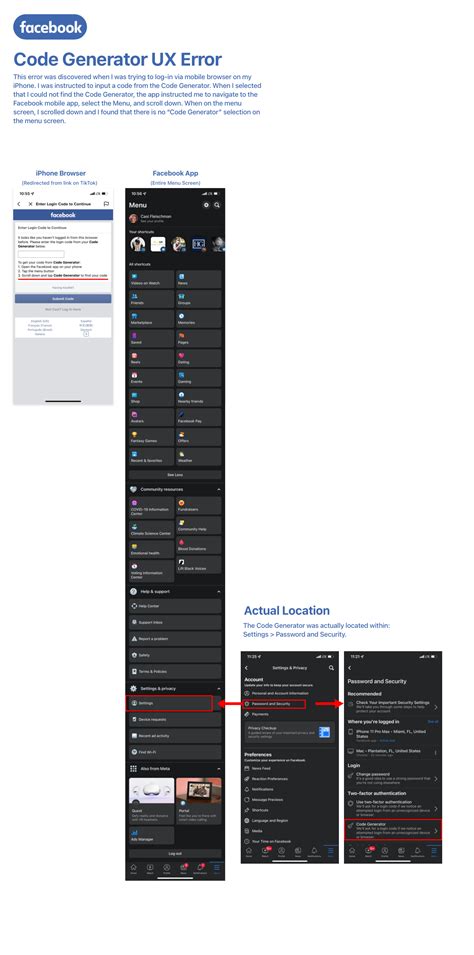 Facebook UX Error On Behance