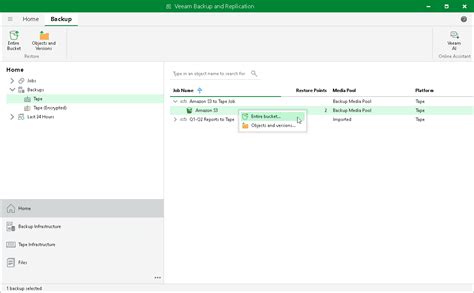 Step 1 Launch Restore From Tape Wizard User Guide For Vmware Vsphere