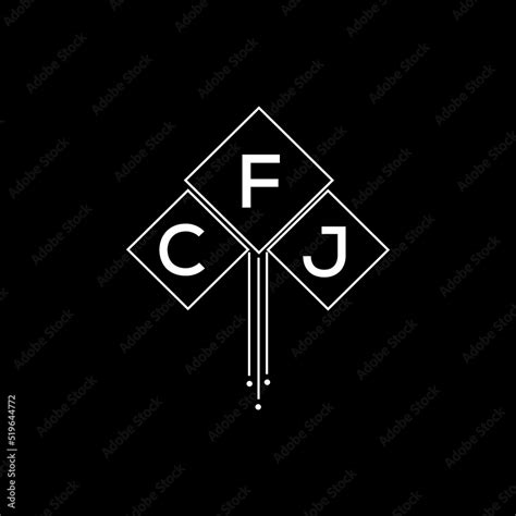 Cfj Letter Logo Design With White Background In Illustrator Cfj Vector Logo Modern Alphabet