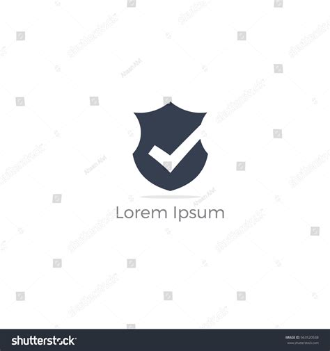 Shield Check Mark Vector Shield Icon Stock Vector Royalty Free