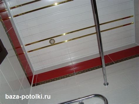 Купить реечный потолок белый в ванную комнату в СПб