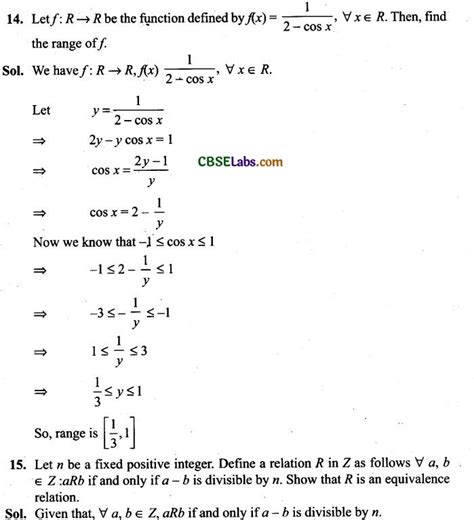 NCERT Exemplar Class 12 Maths Chapter 1 Relations And Functions Learn