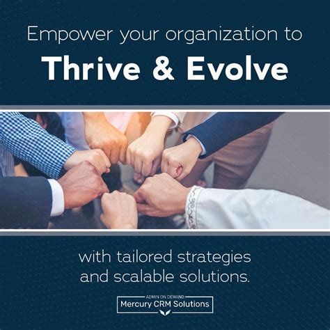 Mercury Crm Solutions On Linkedin Thrive Evolve Tailoredstrategies