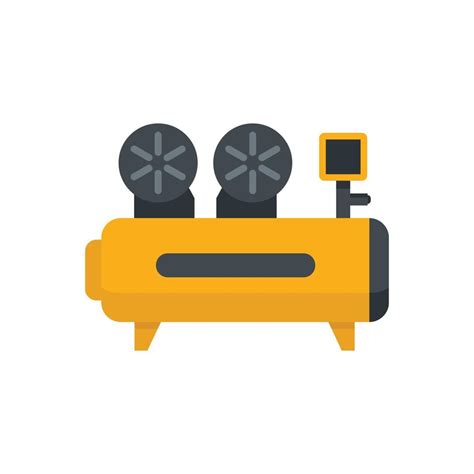 Cylinder Air Compressor Icon Flat Isolated Vector 15115765 Vector Art