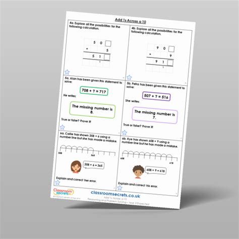 Year 3 Add 1s Across A 10 Reasoning And Problem Solving Resource