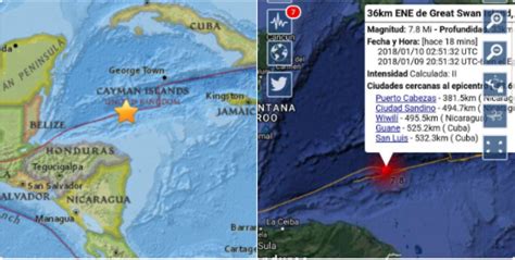 Sismo De Magnitud 7 6 Grados Se Registró En Las Costas Hondureñas