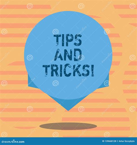 Word Writing Text Tips And Tricks Business Concept For Steps Life