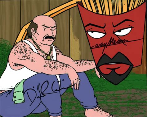 Aqua Teen Hunger Force 8x10 Photo Cast X2 Signed Willis Means Jsa Cer