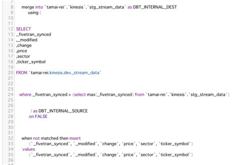 dbt incrementalというMaterializationを使ってデータモデルを増分更新する DevelopersIO