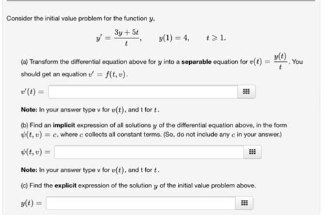 solved consider the initial value problem for the function