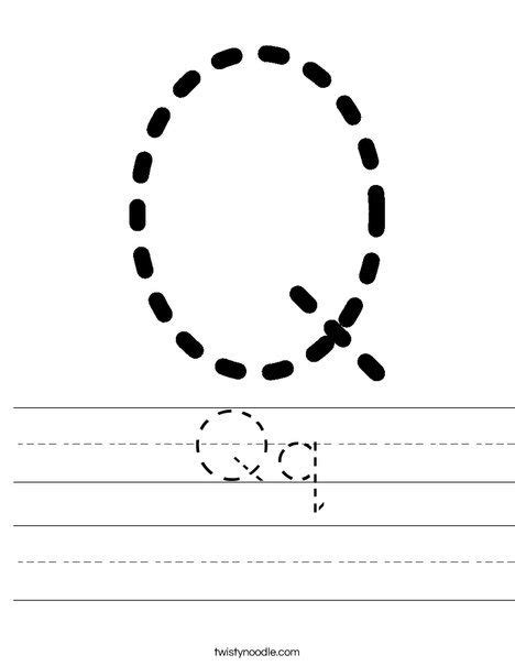 Twisty Noodle Free Printable Worksheet