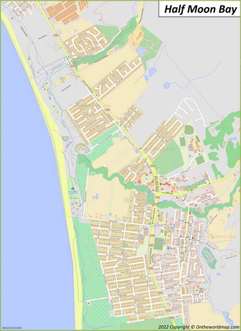 Half Moon Bay Map California Us Discover Half Moon Bay With