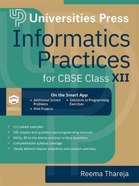 Cbse Higher Secondary Informatics Practices For Cbse Class Xii