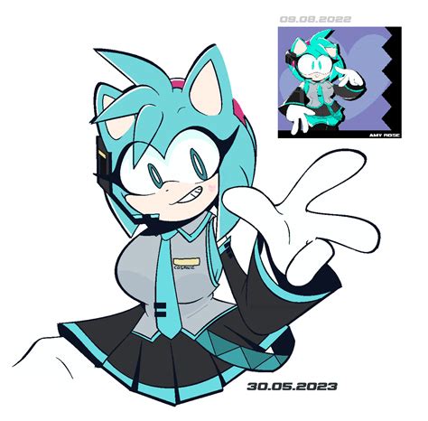 Hatsune Miku And Sonic The Hedgehog