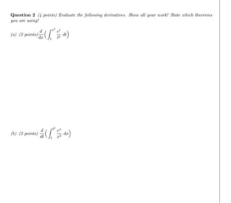 Solved Question 2 4 Points Evaluate The Following