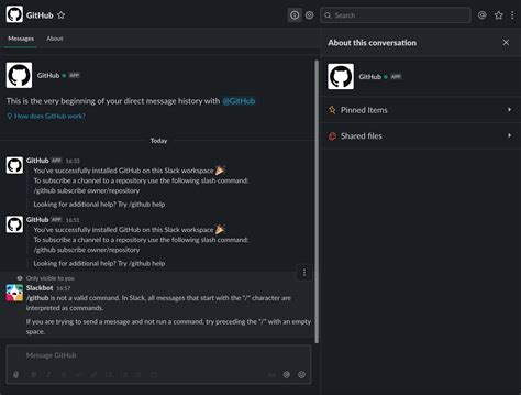 Bug Github Is Not A Valid Command With Github Integration Installed In Old Version Of Slack