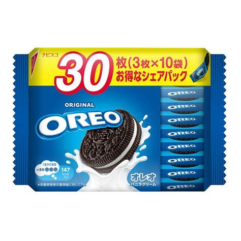 モンデリーズ・ジャパン オレオ ファミリーパック バニラクリーム 30枚3枚×10袋販売終了 食料品・食べ物 通販 ホーム