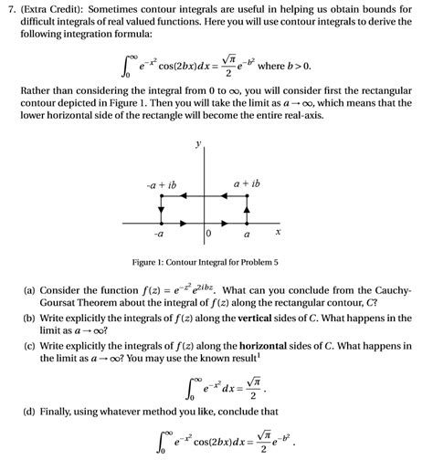 Solved Sometimes Contour Integrals Are Useful In Helping Us