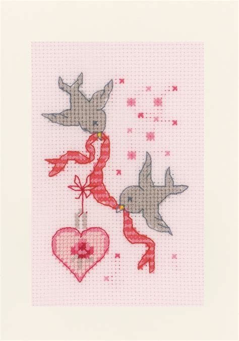 Vervaco Counted Cross Stitch Greeting Card Wedding Craftmar