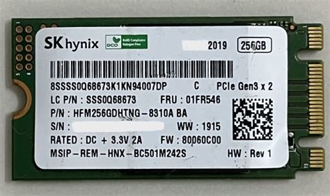 Solid State Drives SK Hynix GB M PCIe Gen SSD Was Sold For On Apr At