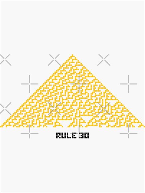 Cellular Automata Rule 30 Sticker For Sale By Hadicazvysavaca Redbubble
