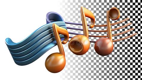 Musical Notes With Stave Melody And Harmony Symbol Music Notation Art