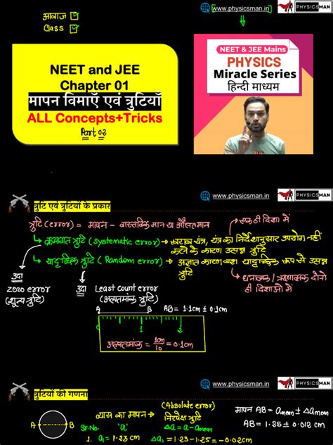 Class 11 Ch 01 Unitanddimensions Oneshot Pdf
